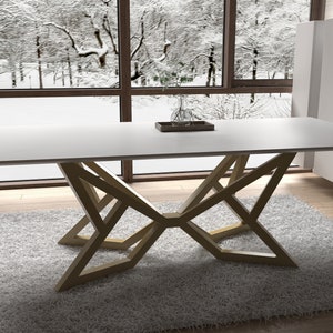 Modern Spider Shape Metal Table Base for Marble, Glass, Wood Top ...