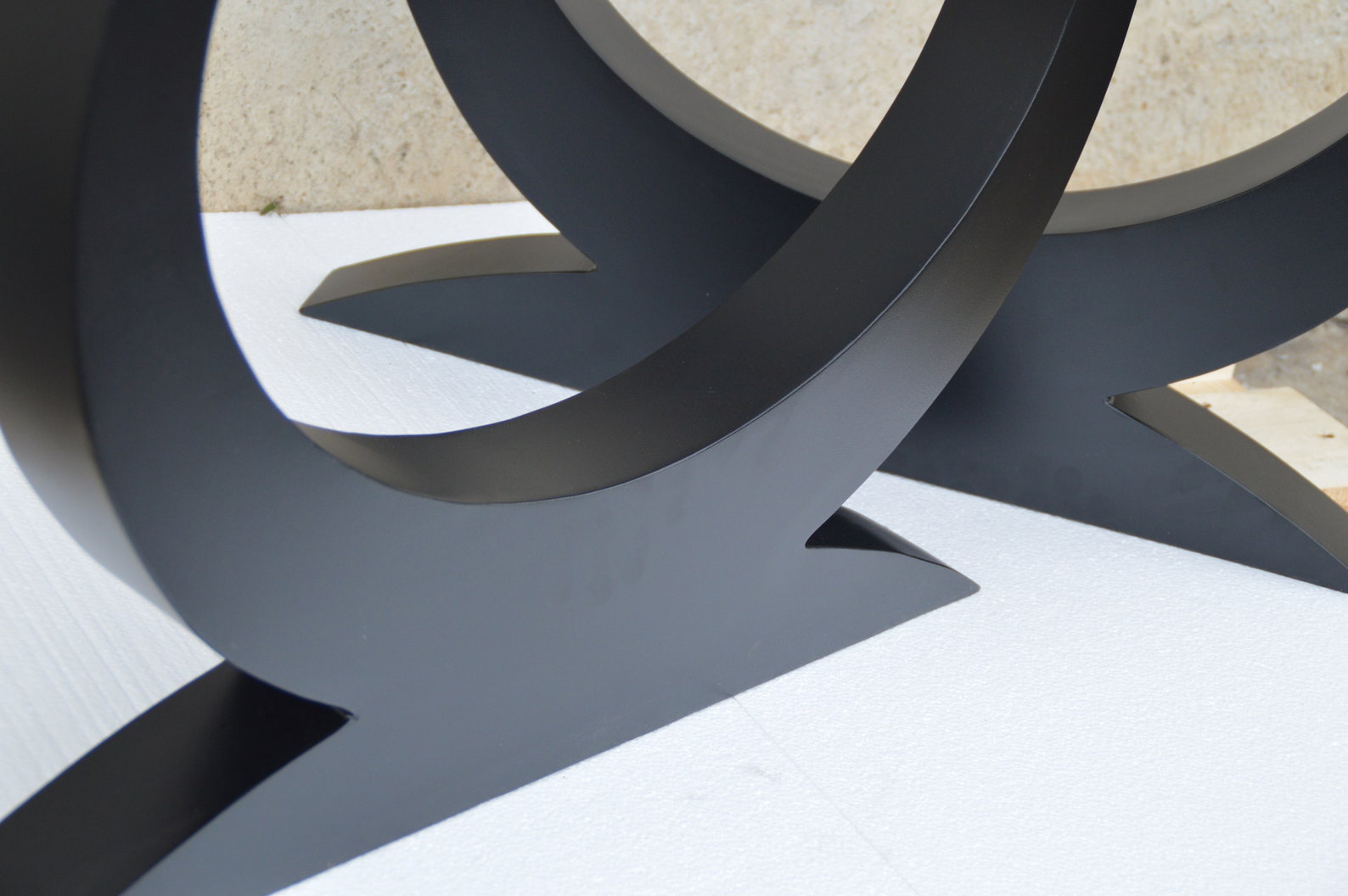 Metal Table Legs Unique Shape Designer Edition. Great for - Etsy