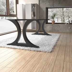 Handmade Steel Table Base for Dining/kitchen. Extra Wide (36" In.) X ...