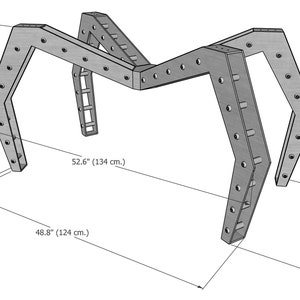 Unique Modern Spider Shape Metal Table Base for Marble, Glass, Wood Top ...