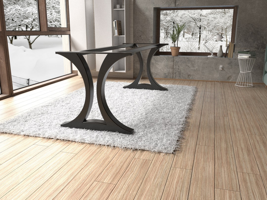 Handmade Steel Table Base Modern Style. Great Fit With Modern or Rustic ...