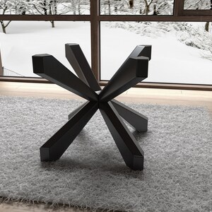 Unique Shape Metal Table Base for Heavy Round Tables. Premium Quality ...