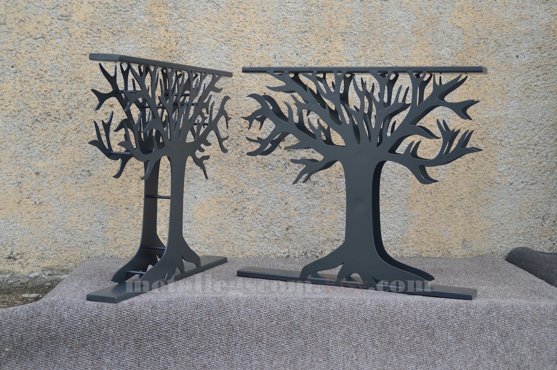 Dining Table Legs With Unique Tree Design. Premium Quality | Etsy