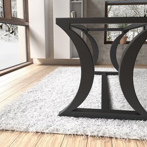 Heavy Duty Premium Metal Table Base for Heavy Table Tops. Handmade ...
