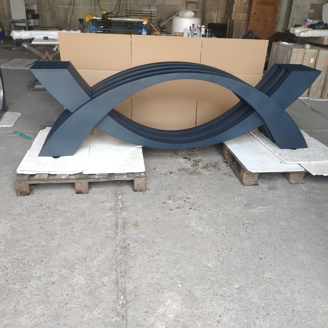 Unique Handmade Steel Table Base Designer Edition. Model for Table Tops ...