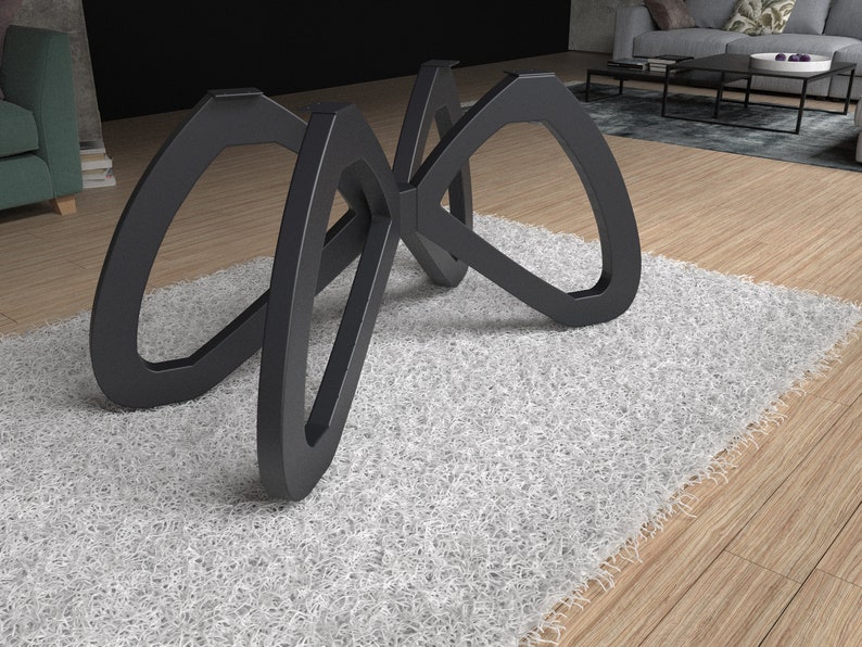 Unique Infinity Shape Metal Table Base. Premium Quality - Etsy