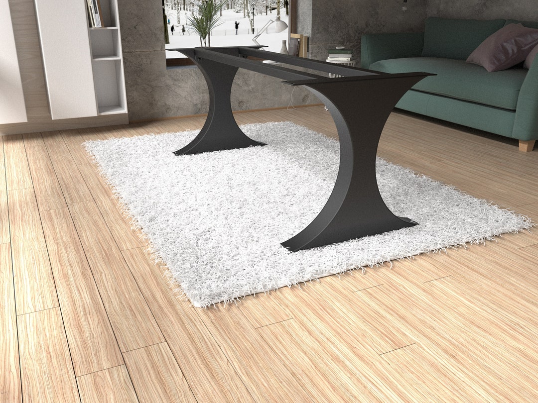 Metal Table Base Modern Style. Handmade Item With Modern Shape. Great ...