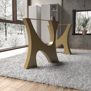 Designer Edition, Unique Model Steel Table Legs. Great Fit With Modern ...