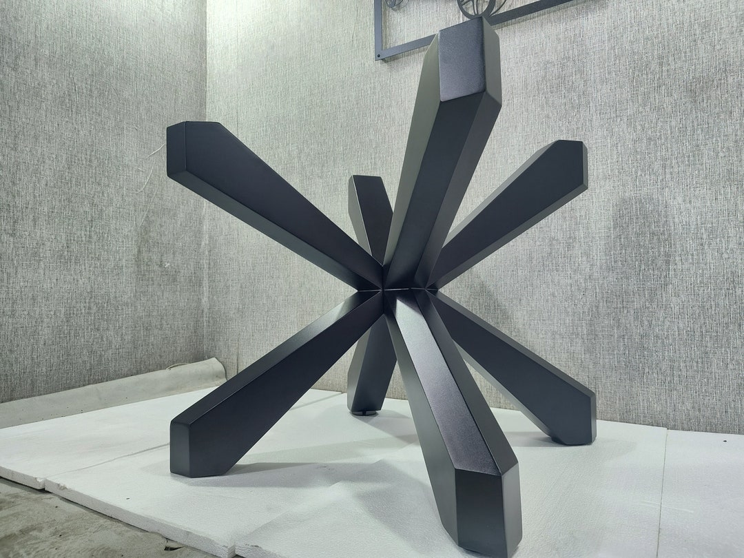 Unique Shape Metal Table Base for Heavy Round Tables. Premium Quality ...