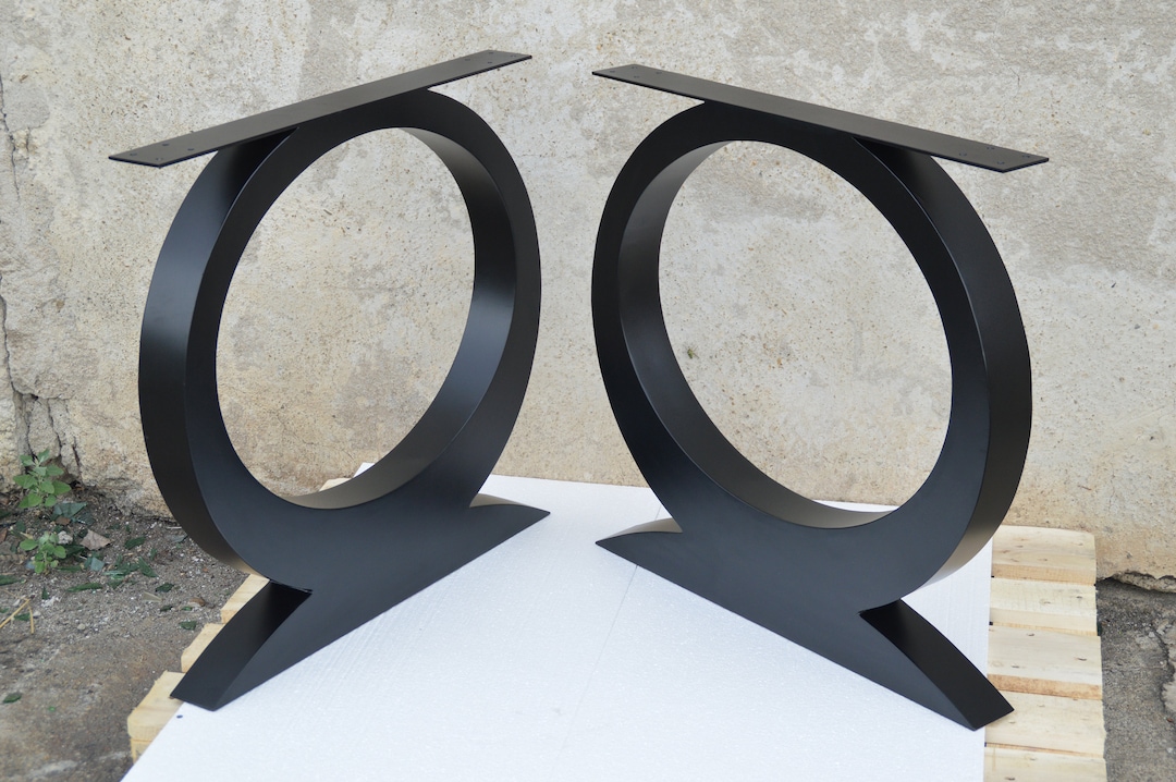 Metal Table Legs Unique Shape Designer Edition. Great for Rustic Home ...