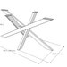 Modern Crossed Steel Spider Shape Metal Table Base for Marble, Glass ...