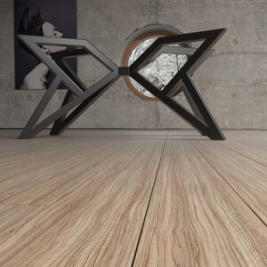 Modern Spider Shape Metal Table Base for Marble, Glass, Wood Top ...