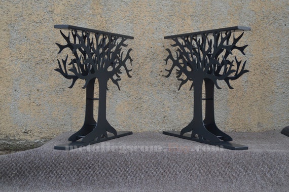 Dining Table Legs With Unique Tree Design. Premium Quality - Etsy