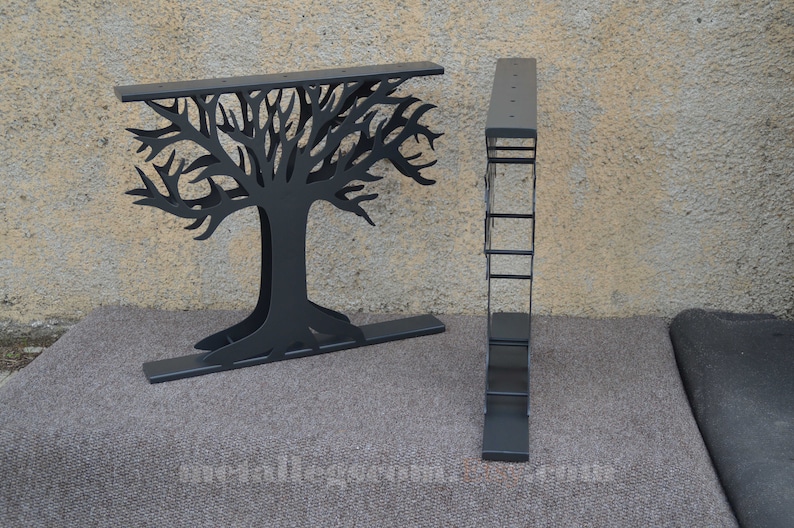 Dining Table Legs With Unique Tree Design. Premium Quality Made With ...
