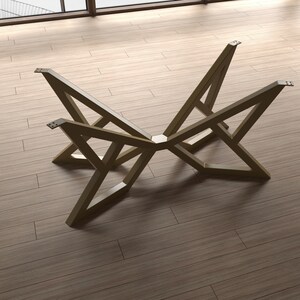Modern Spider Shape Metal Table Base for Marble, Glass, Wood Top ...