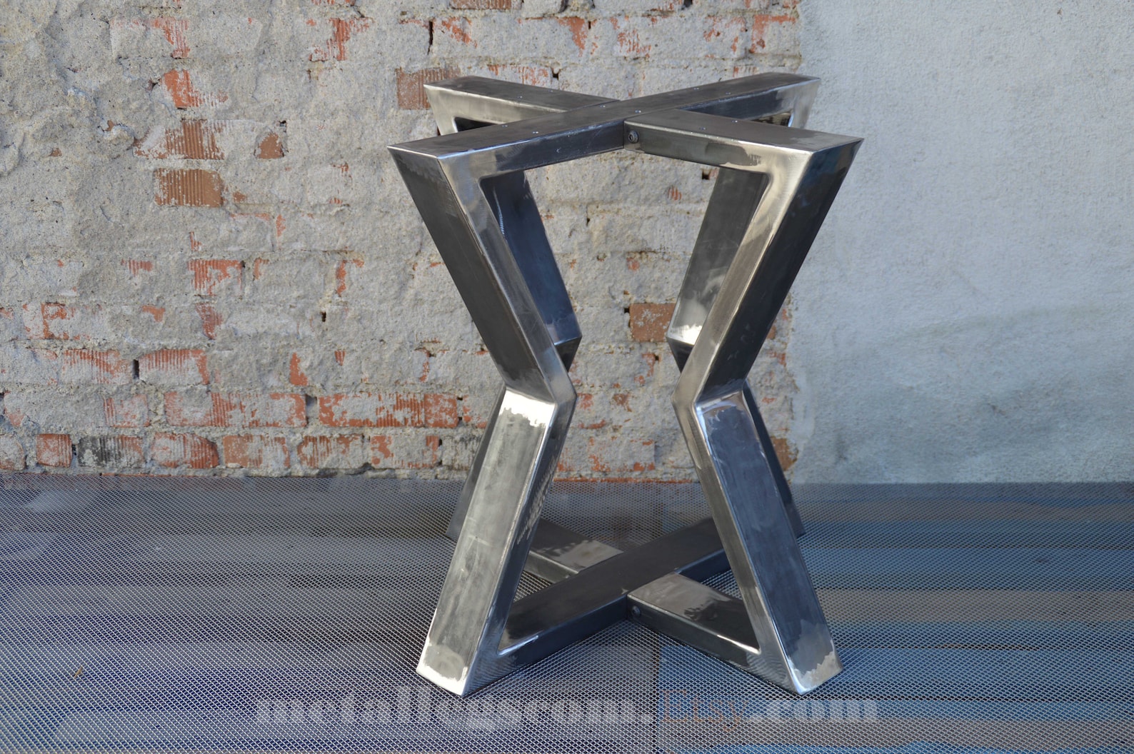 Table Base for Marble, Glass, Wood Table Tops, “hourglass” Design ...