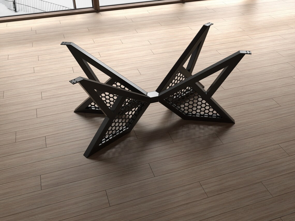 Modern Unique Shape Metal Table Base for Your Unique Project. - Etsy