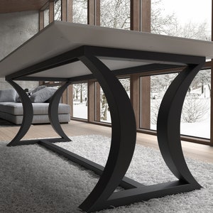 Handmade Steel Table Base Designer Edition. Great Fit With Modern or ...