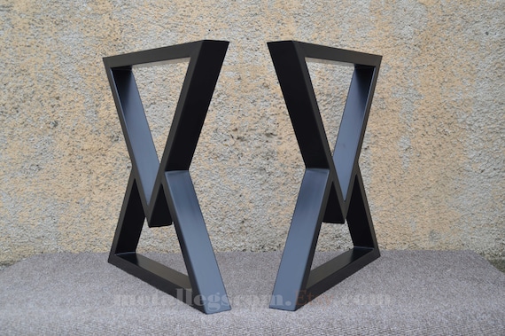 Dining Table Legs Industrial Style 28x 28 In. V Design Set - Etsy