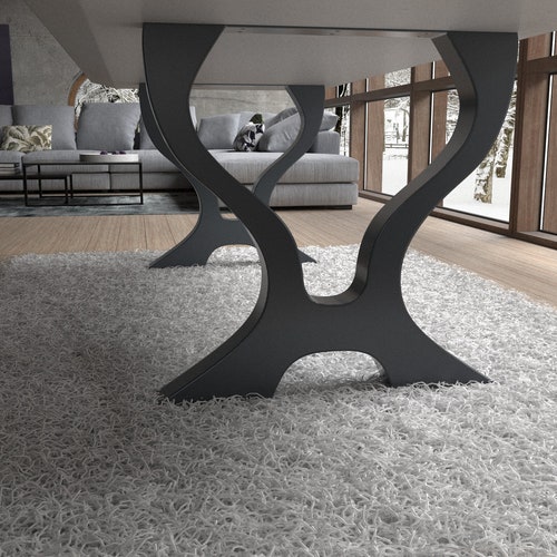 Dining Table Legs Unique Model Fit Great With Modern Rustic - Etsy