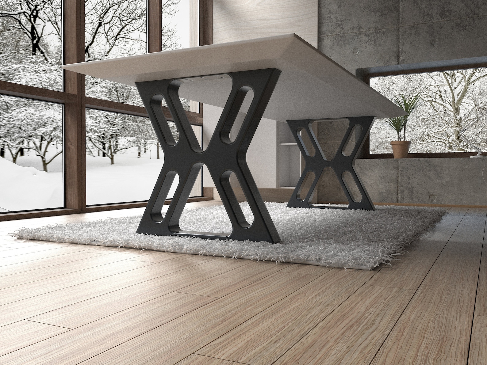 Handmade Furniture Metal Legs for Dining Table. Unique Shape With ...