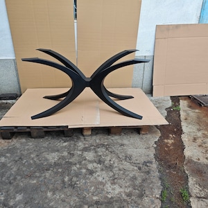 Unique Shape Metal Table Base for Modern, Rustic or Industrial Home ...