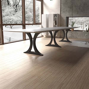 Handmade Steel Table Base Modern Style Heavy-duty Edition for Very Big ...