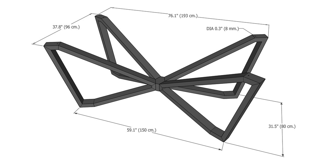 Handmade Dining Table Base Spider Design for Your Unique - Etsy