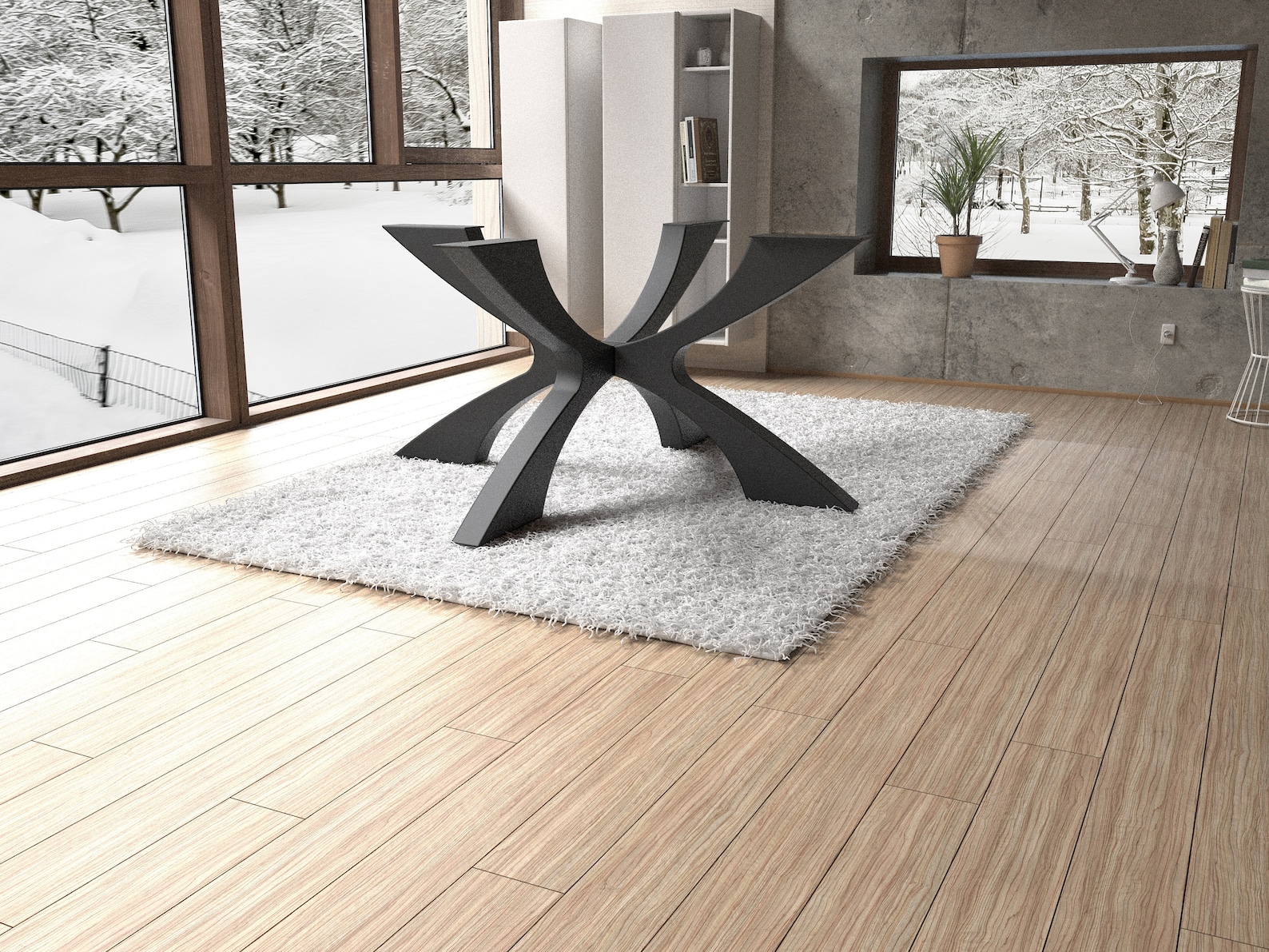 Round Spider X Shape Metal Table Base for Heavy Tables. Metal Base for ...