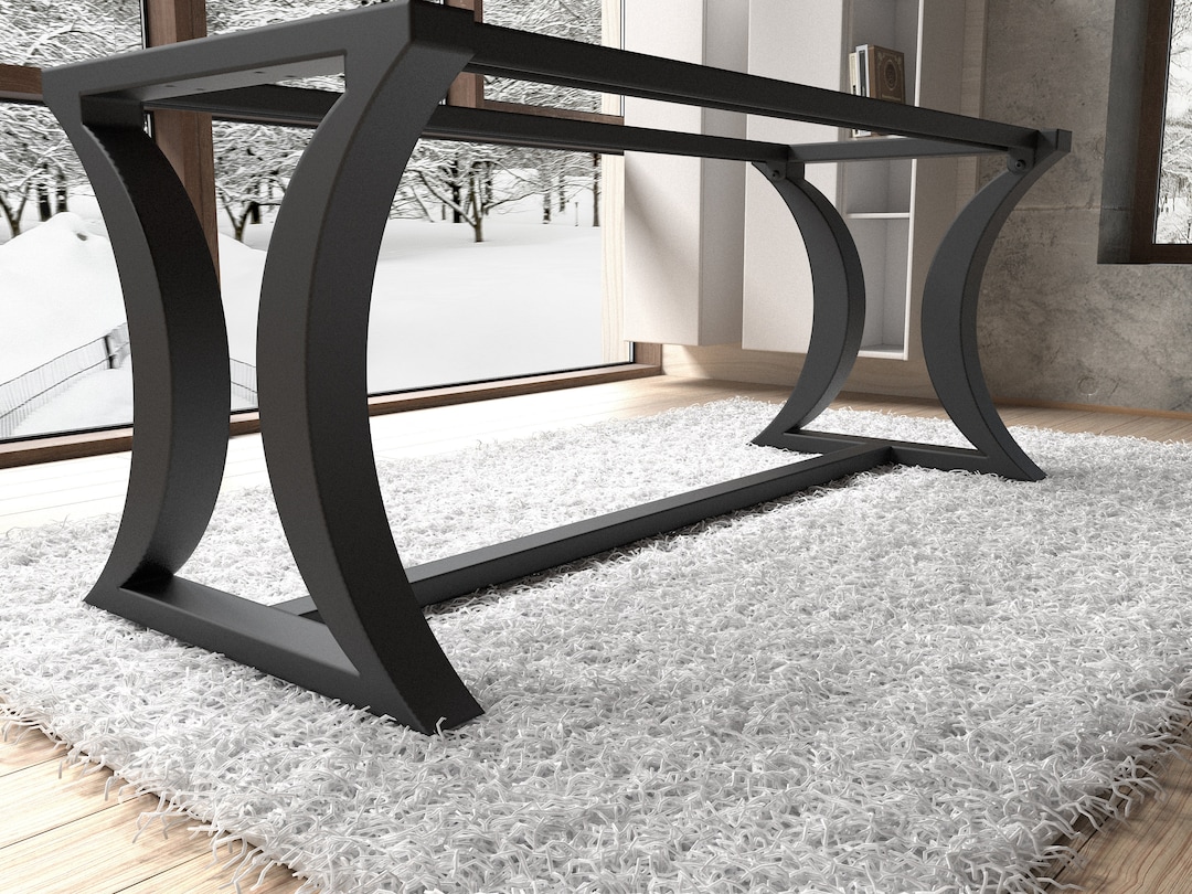 Heavy Duty Premium Metal Table Base for Heavy Table Tops. Handmade ...