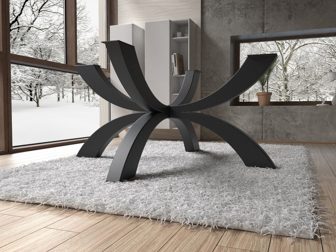 Unique Spider X Shape Metal Table Base for Heavy Round Tables. Premium ...