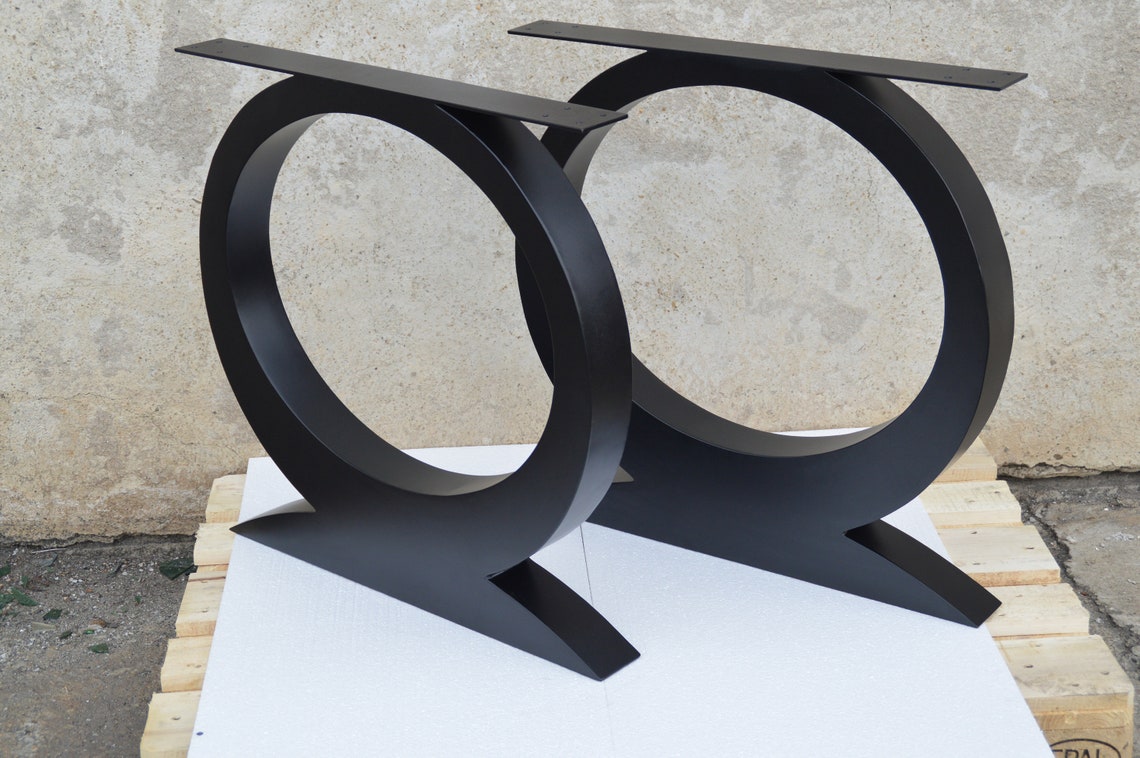 Metal Table Legs Unique Shape Designer Edition. Great for - Etsy