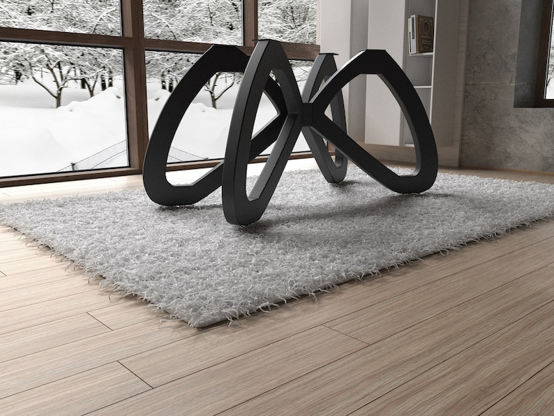 Unique Infinity Shape Metal Table Base. Premium Quality - Etsy