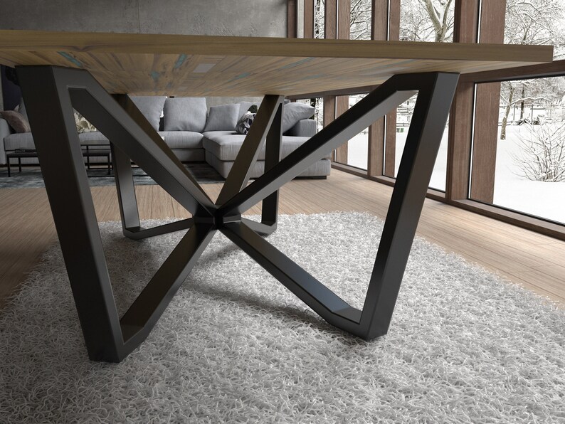 Handmade Dining Table Base Spider Design for Your Unique - Etsy
