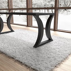 Metal Table Base Designer Edition. Handmade Steel Furniture Legs With ...