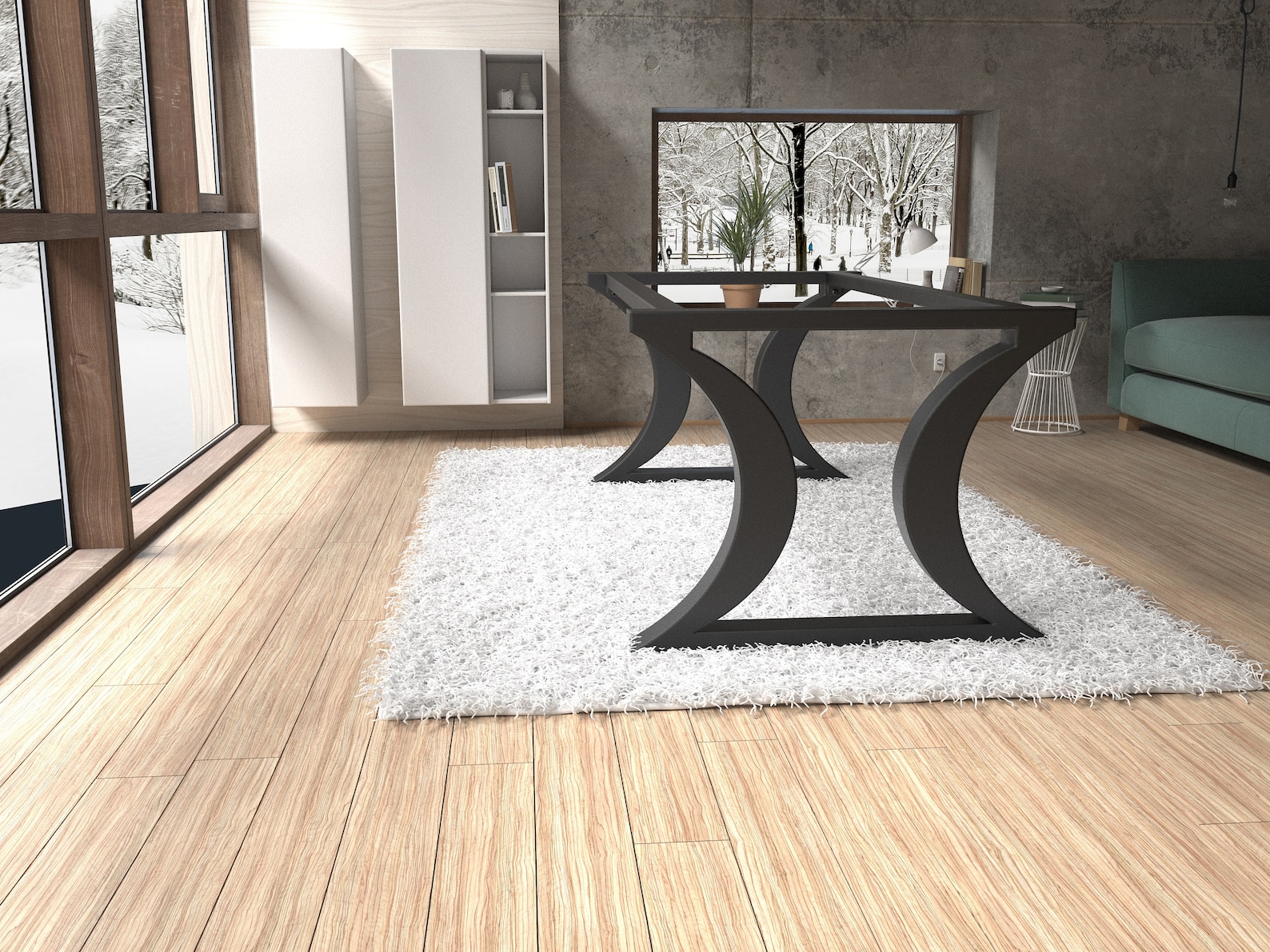 Handmade Metal Table Base for Dining/kitchen Rooms. Extra Wide (36" In ...