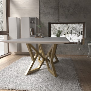 Modern Spider Shape Metal Table Base for Marble, Glass, Wood Top ...