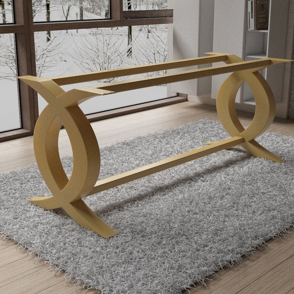 Steel Dining Table Base - Etsy