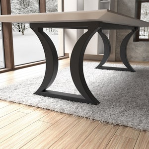 Metal Table Base Designer Edition. Handmade Steel Furniture Legs With ...