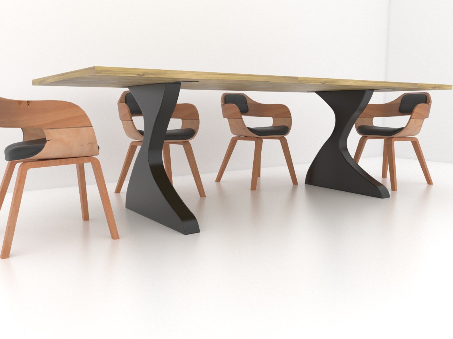 Unique Handmade Dining Table Legs. Metal Legs Designer - Etsy