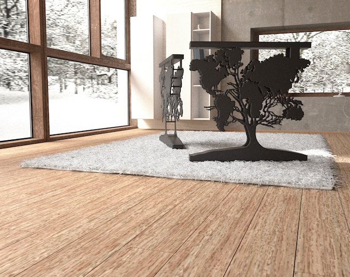 Oak Tree Table Legs. Dining Table Legs. Metal Table Legs. Furniture ...