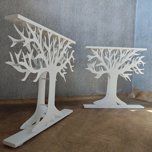 Dining Table Legs With Unique Tree Design. Premium Quality Made With ...
