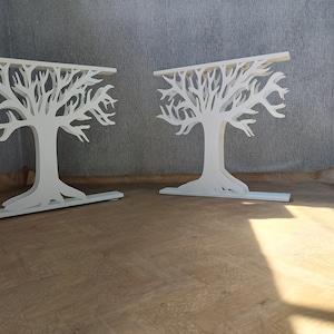 Dining Table Legs With Unique Tree Design. Premium Quality Made With ...