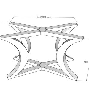 Dining Table Metal Base. Hourglass Unique Shape. Steel Base for Oval or ...