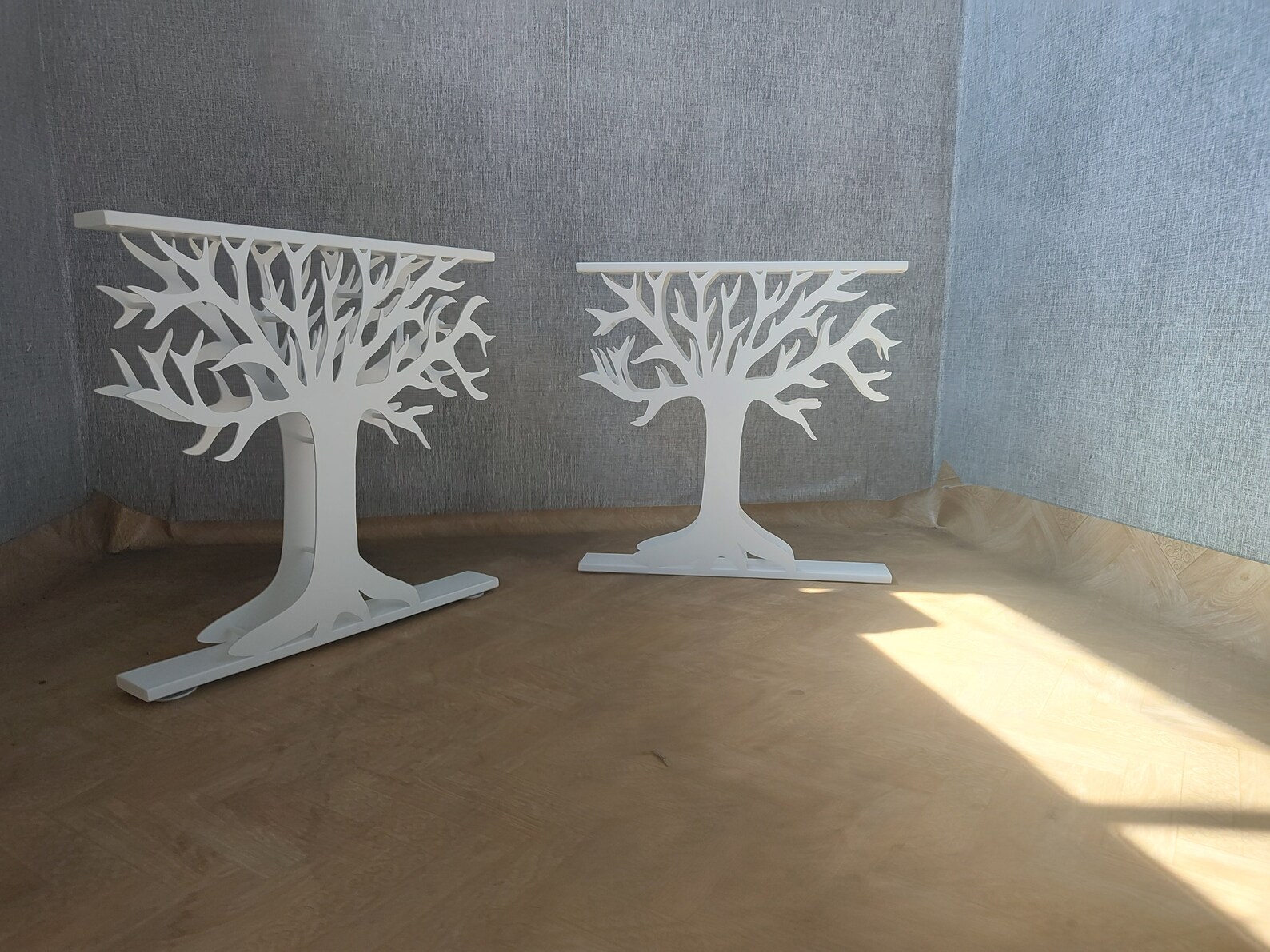 Dining Table Legs With Unique Tree Design. Premium Quality Made With ...