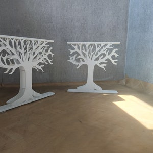 Dining Table Legs With Unique Tree Design. Premium Quality Made With ...