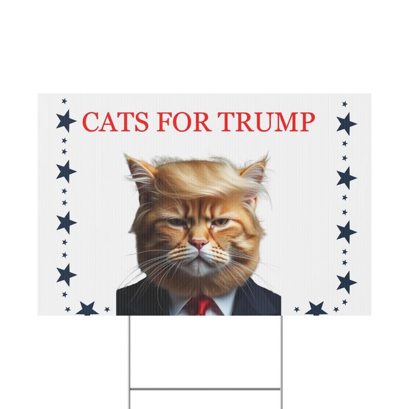 Cats for Trump Sign - Etsy