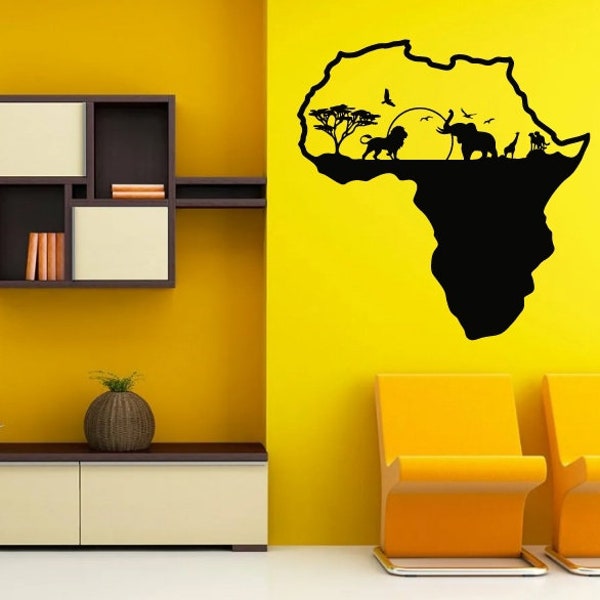 Laser Cut Map of Africa - Etsy