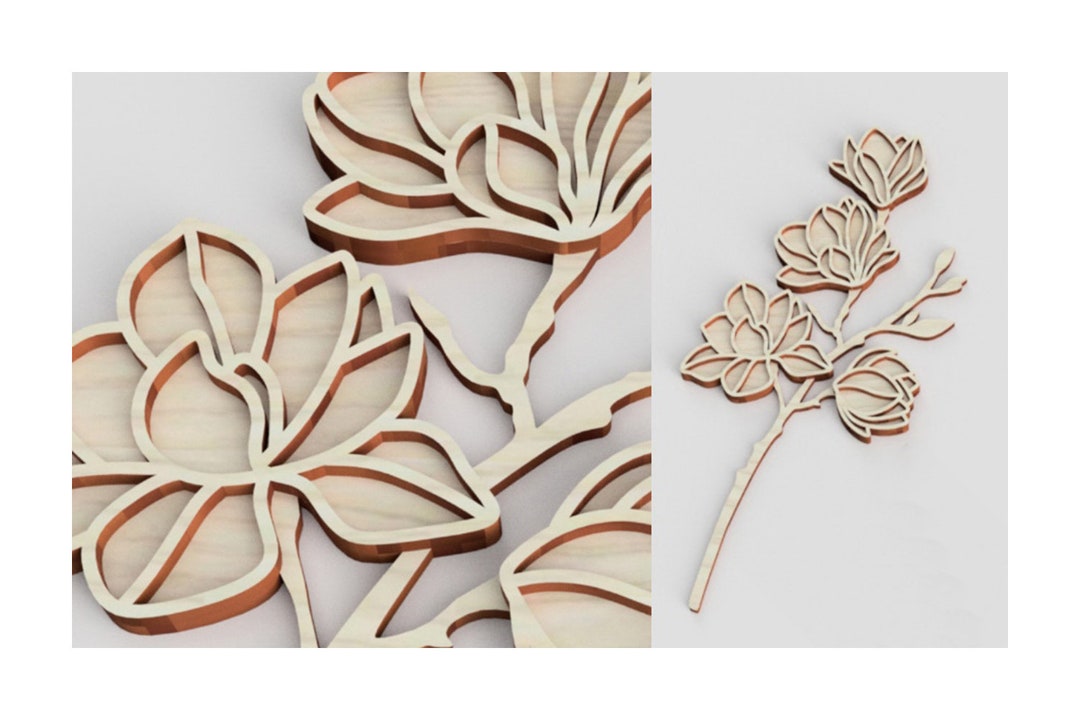 Unique Flower Design, 2 Layers, Beautiful Gift for Women, File for ...