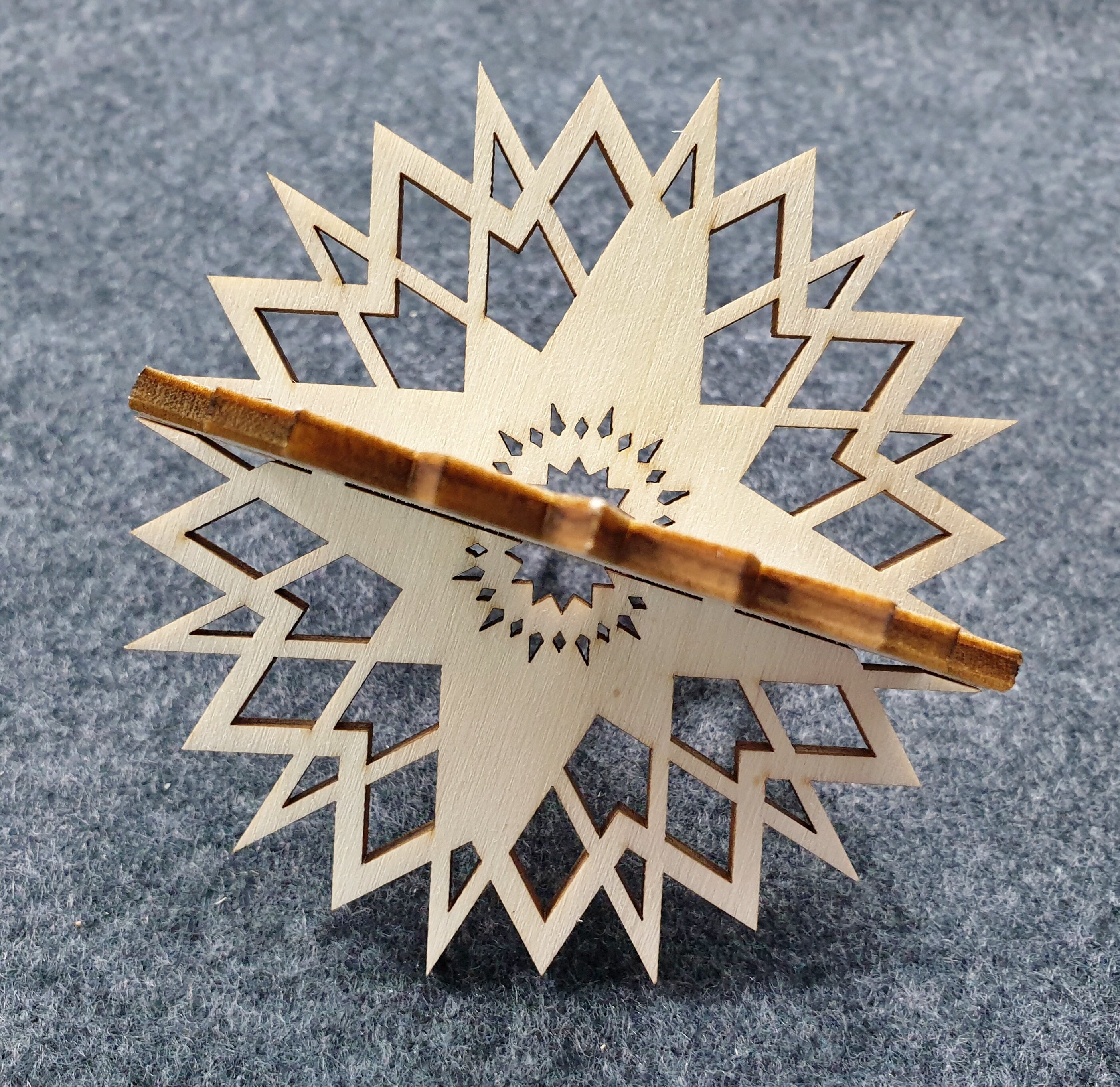 Living Hinge Christmas Box With 3d Snowflakes for Laser | Etsy